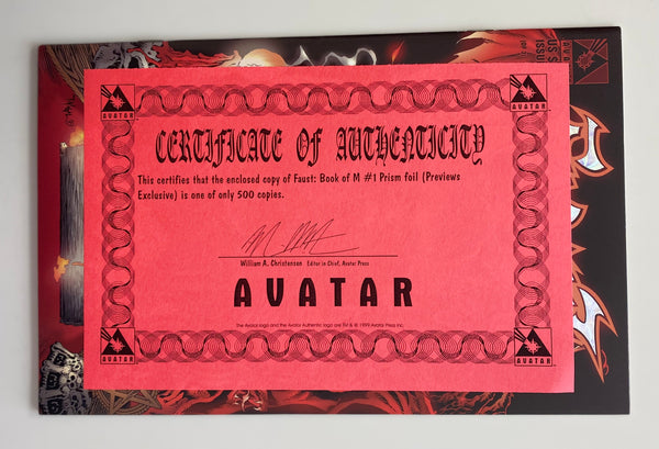 Faust: Book of M #1 Prism Foil Limited Preview Exclusive 1999 ...